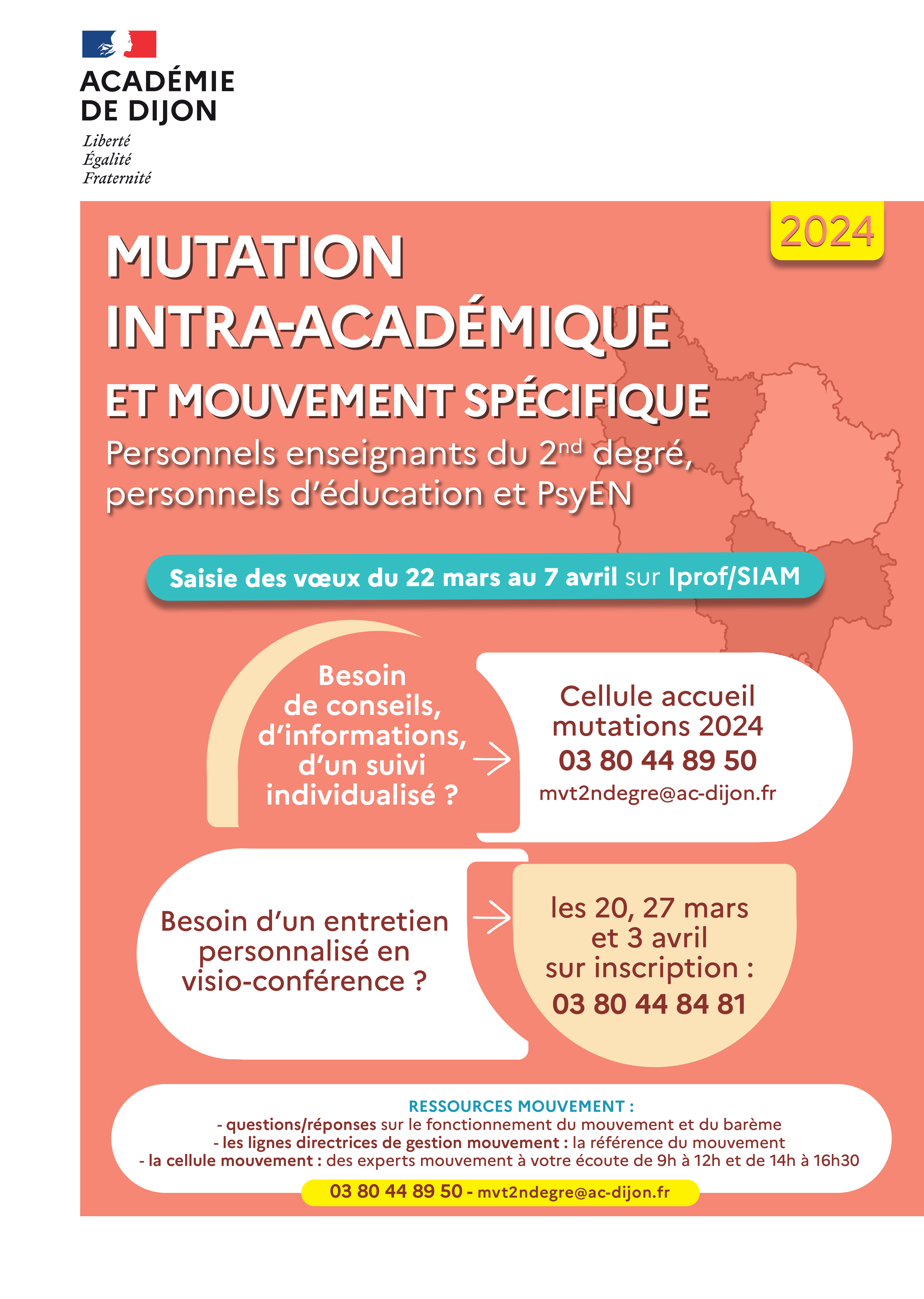 Mouvement Intra Académique 2024 Académie De Dijon